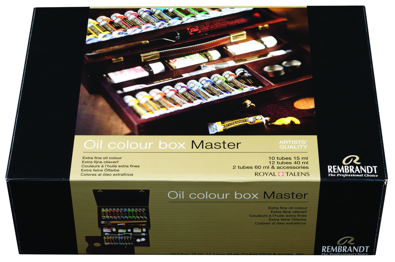 ROYAL TALENS REMBRANDT OIL COLOR BOX, WOODEN, MASTER
