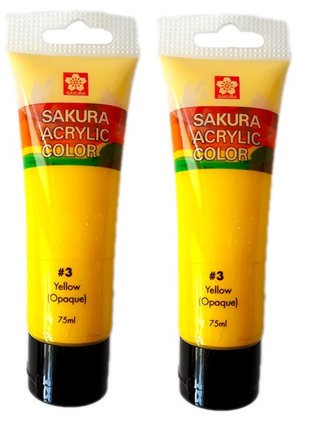 SAKURA ACRYLIC COLOR, 75ML TUBE