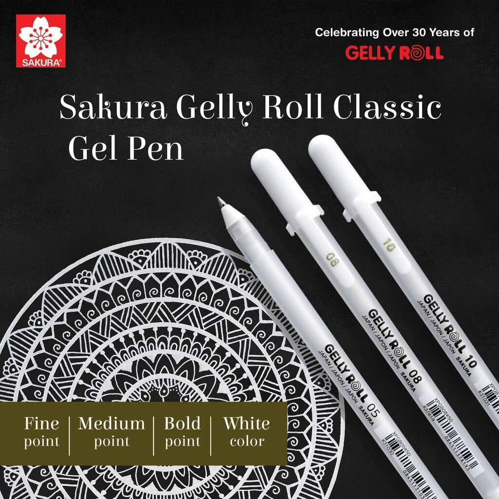 Buy Sakura Gelly Roll white Gel Pens