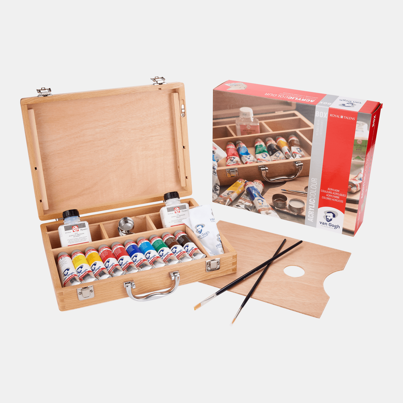 Buy Van Gogh Acrylic Wooden Packing Color Box