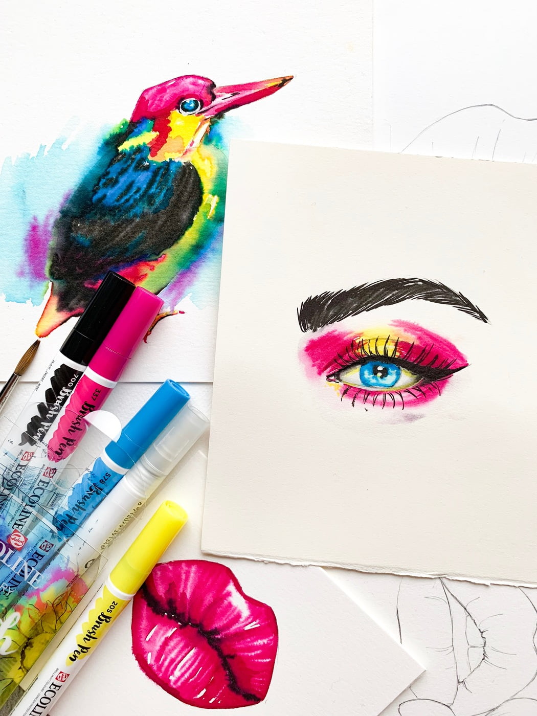 ROYAL TALENS ECOLINE WATERCOLOR BRUSH PENS