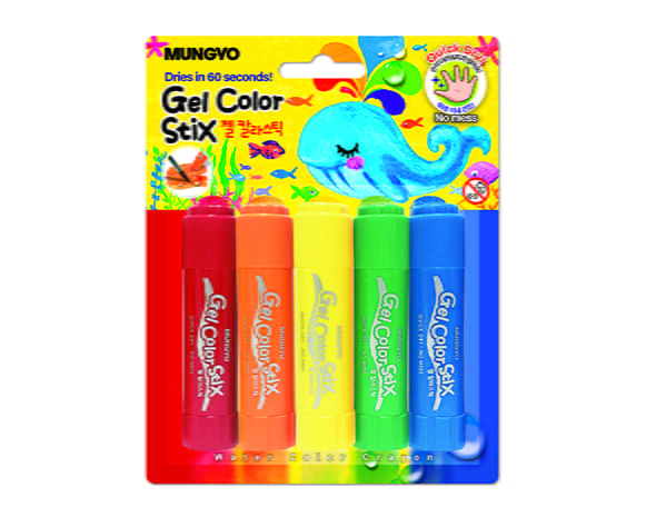 Mungyo Gel Color Stick Set of 5 – Vibrant Gel Art Sticks