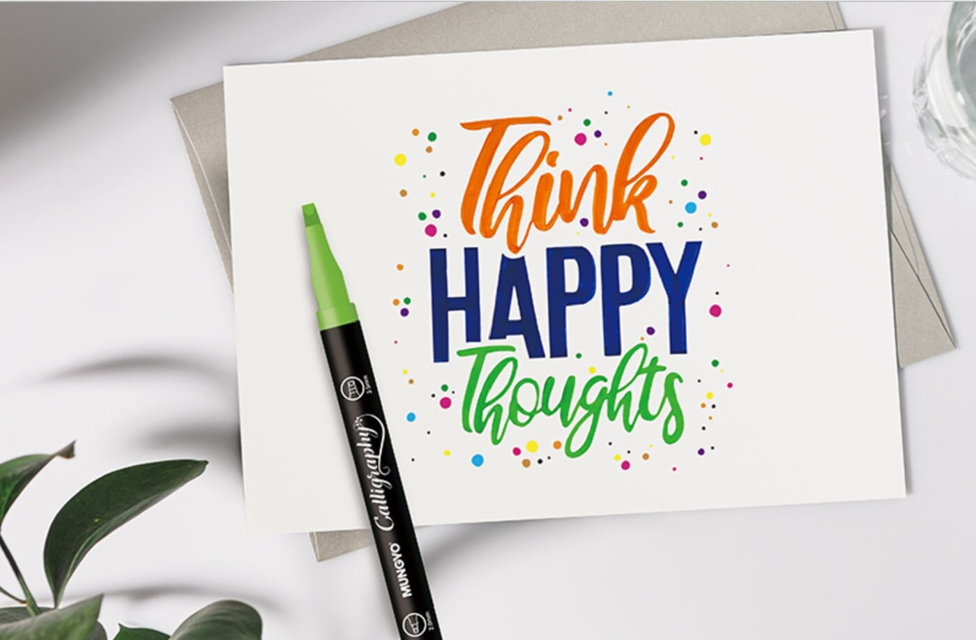 MUNGYO CALLIGRAPHY TWIN CHISEL TIP MARKER BLACK