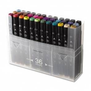 SHINHAN TOUCH TWIN BRUSH MARKER, SET OF 36 ASSORTED COLORS
