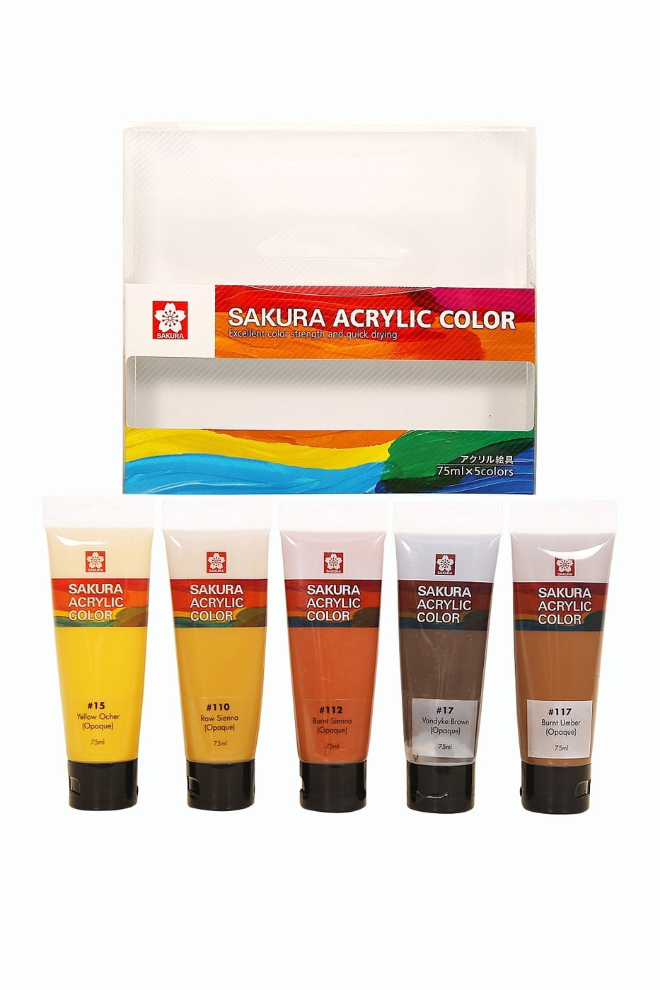 Discover the Brilliance of Sakura Acrylic Color: Vibrant 75ml Tubes for ...